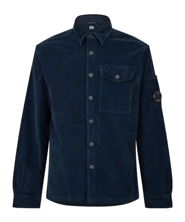 C.P. COMPANY Lens Single Pocket Long Sleeve Corduroy Shirt