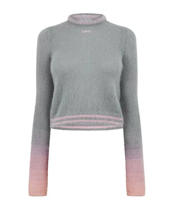 Off-White Cropped Sweater