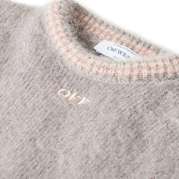 Off-White Cropped Sweater