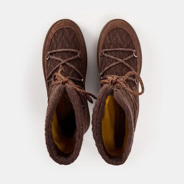 Moon Boot Textured Lace-up Ankle Boots
