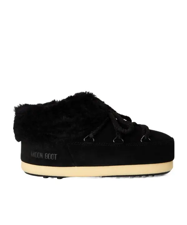 Moon Boot Natural Suede Lace-up Boots