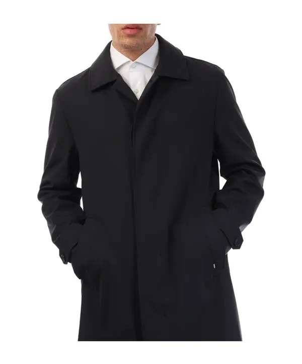 Hugo Boss Spread-collar Mid-length Trench Coat
