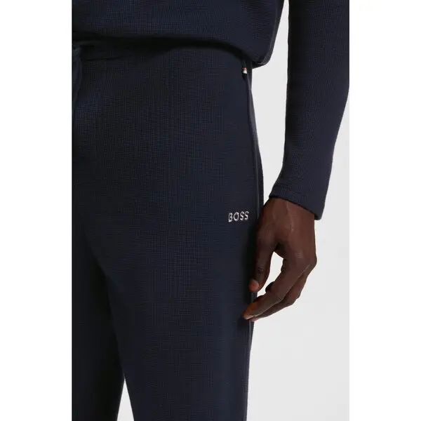 Hugo Boss Waffle Cuffed Casual Pants