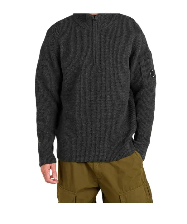C.P. COMPANY High-neck Long-sleeve Knit Sweater
