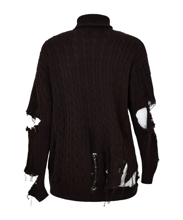 Balenciaga Distressed Crest Jumper