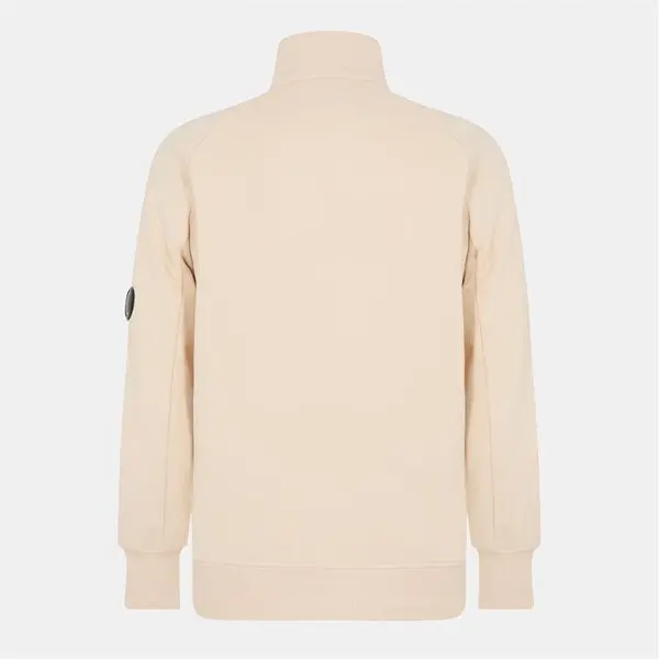 C.P. COMPANY Zip Up Fleece Top - Nude
