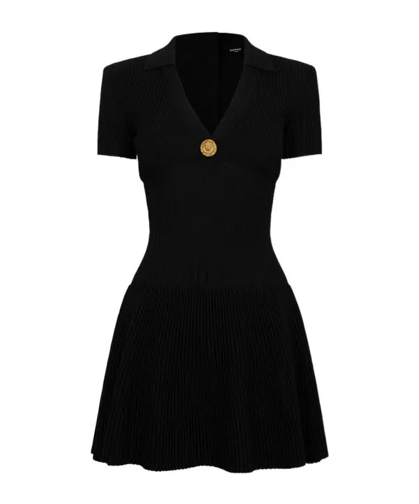 Balmain Short-sleeved Knit Dress