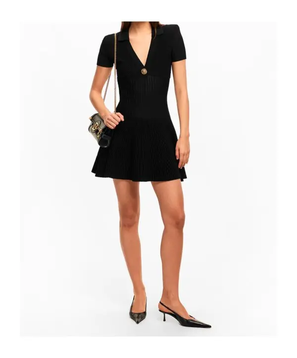 Balmain Short-sleeved Knit Dress