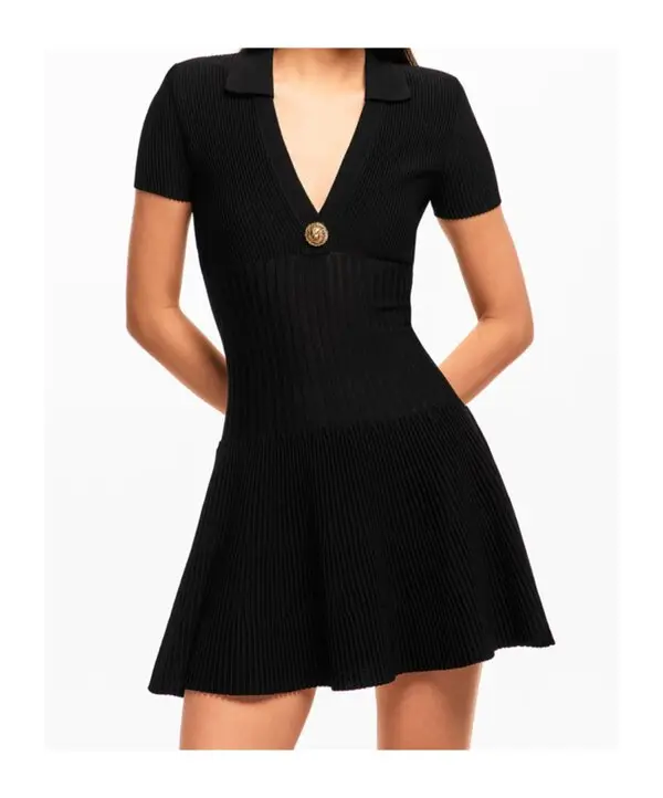 Balmain Short-sleeved Knit Dress