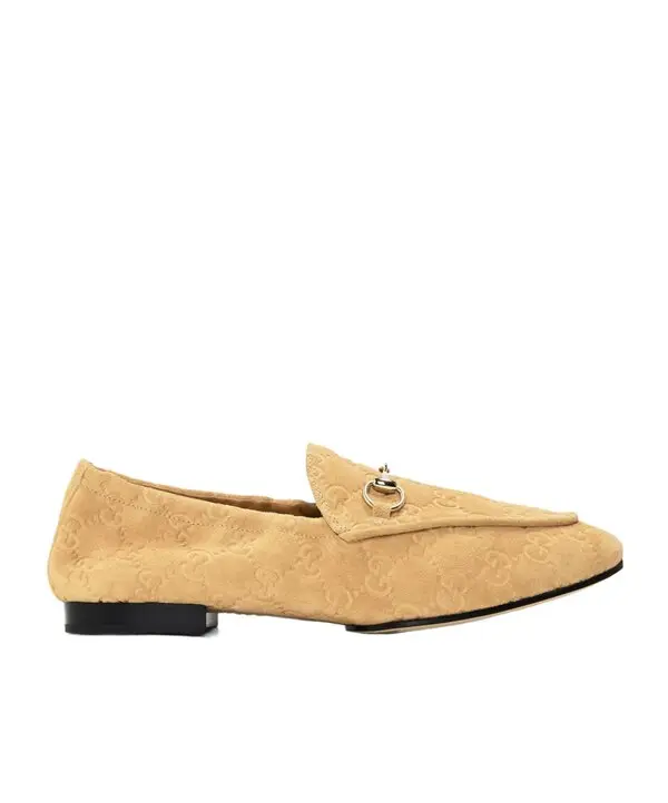 Gucci Logo Embossed Horsebit Loafers