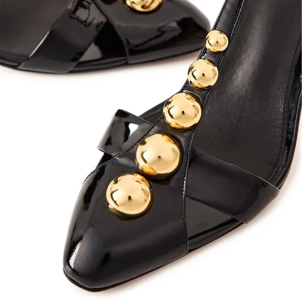 Chloé Logo Studded Mary Jane Pumps