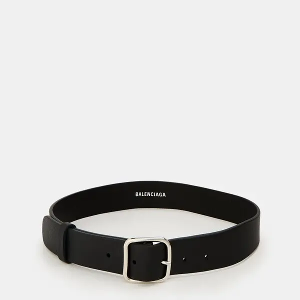 Balenciaga Leather Logo Belt
