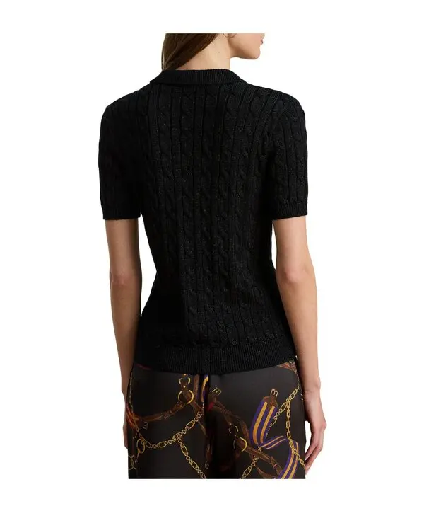 Ralph Lauren Cable-knit Polo Top