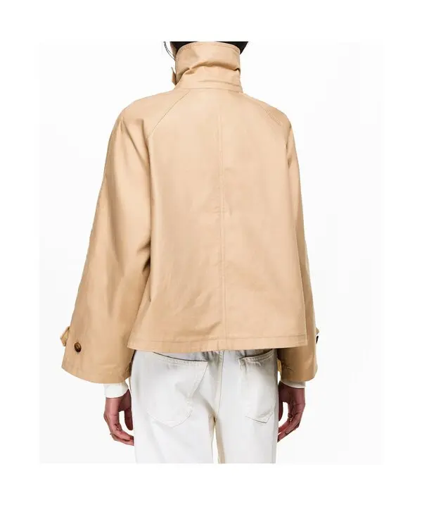 Polo Ralph Lauren Single-breasted Coat With Stand Collar - Beige
