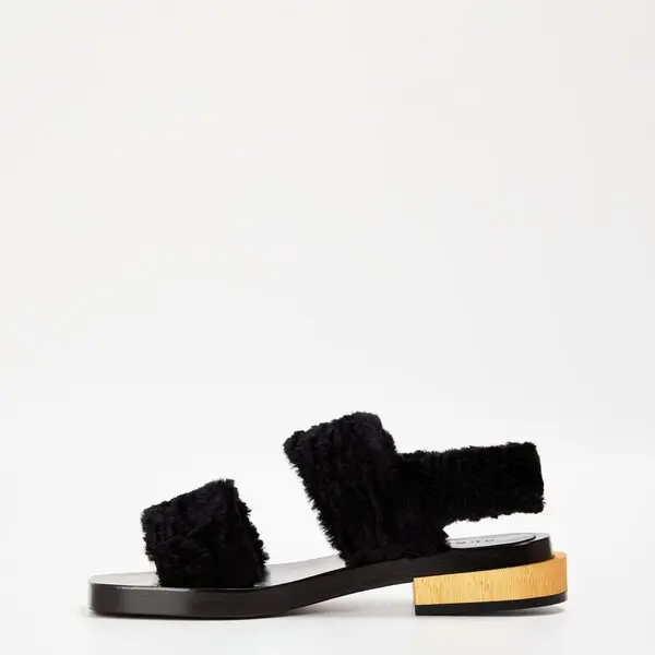 Gucci Open Toe Logo High-heeled Sandals