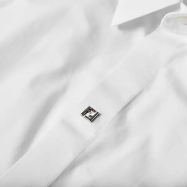 Fendi Solid Color Short Sleeve Shirt