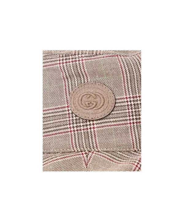 Gucci Plaid Wide-brim Bucket Hat