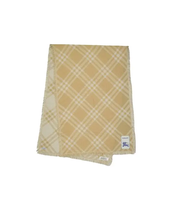 Burberry Logo Details Medium Thickness Scarf - White