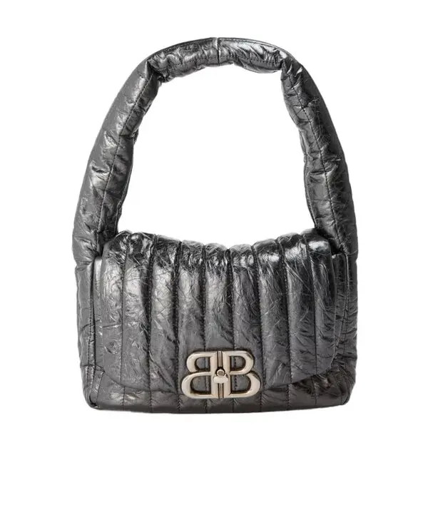 Balenciaga Monaco Small Shoulder Bag - Black