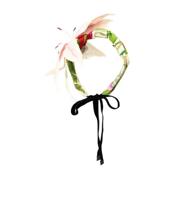 Gucci Colorful Floral Print Fabric Headband