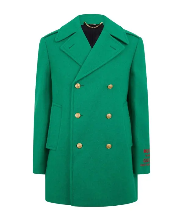 Gucci Double Breasted Technical Softshell Jacket