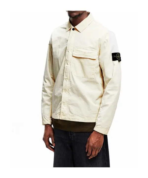 Stone Island Gd Overshirt Sn62 - White