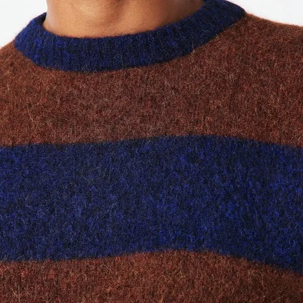 Max Mara Crew-neck Striped Knit Sweater