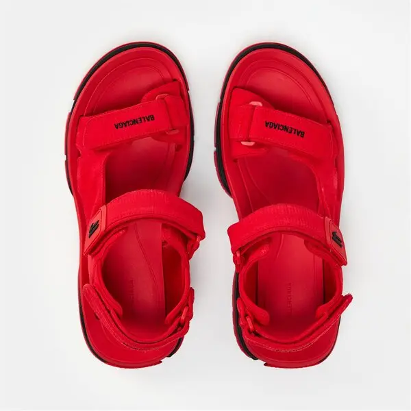 Balenciaga Logo Detail Flat Sandals