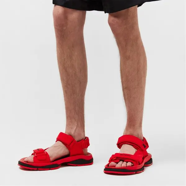 Balenciaga Logo Detail Flat Sandals
