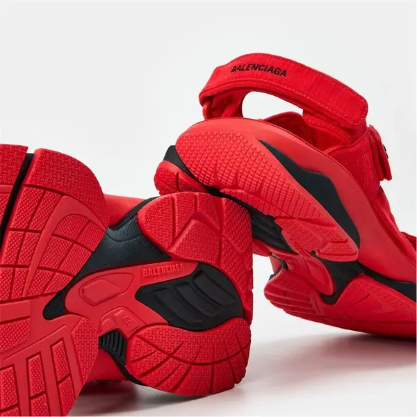 Balenciaga Logo Detail Flat Sandals