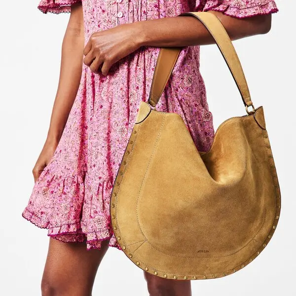 Isabel Marant Étoile Suede Hobo Bag With Studded Details