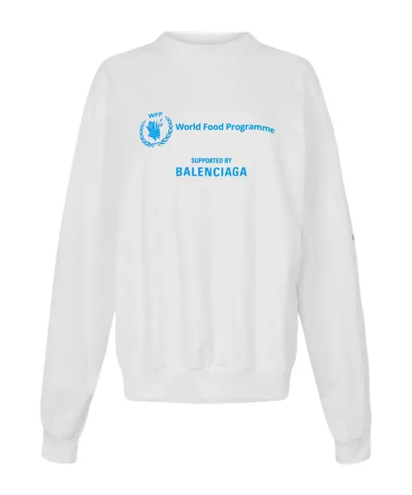 Balenciaga Crew Sweatshirt With World Food Programme Logo