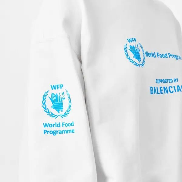 Balenciaga Crew Sweatshirt With World Food Programme Logo