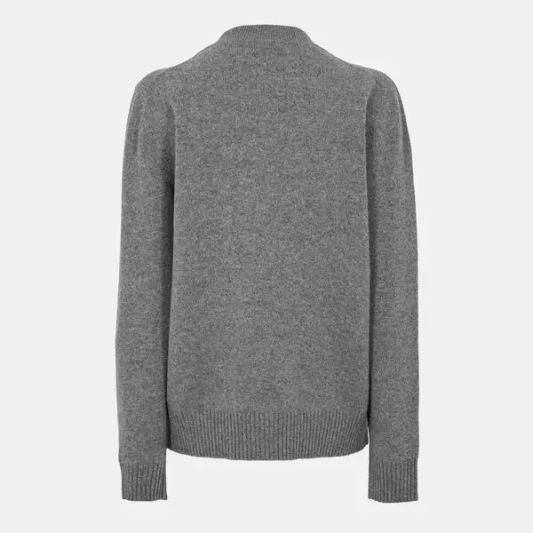 Givenchy Mock Neck Knit Sweater With Graphic Detail