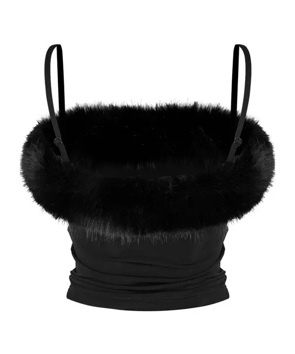 Balenciaga Slim-fit Camisole Crop Top - Black