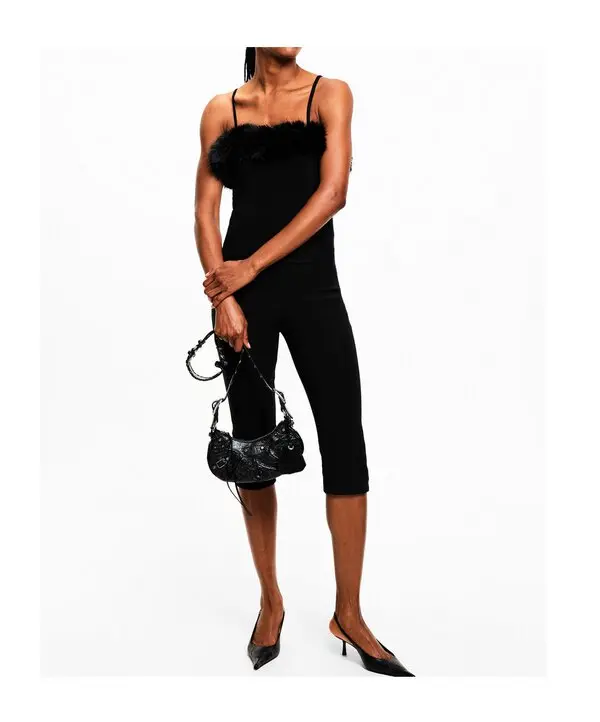 Balenciaga Slim-fit Camisole Crop Top - Black