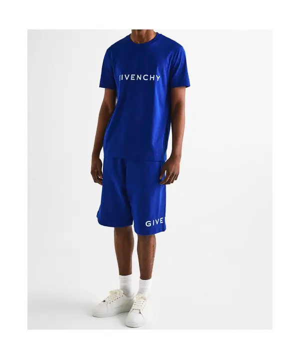 Givenchy Slim Fit Logo T-shirt - Ocean Blue