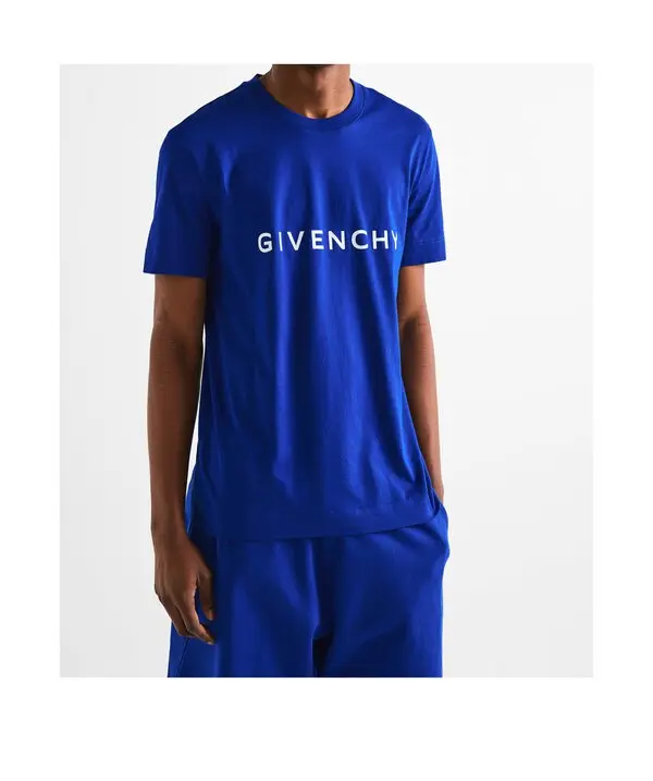 Givenchy Slim Fit Logo T-shirt - Ocean Blue