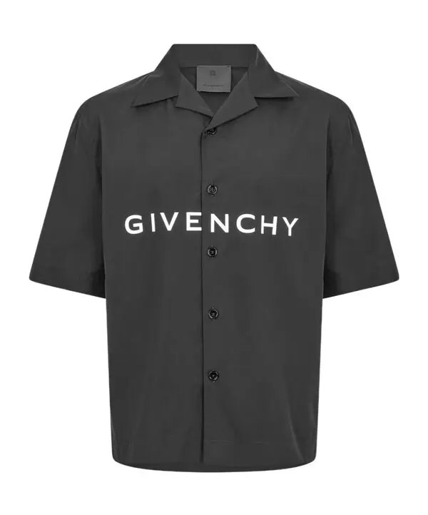 Givenchy Giv Boxy Fit Short Sleeve Plain Shirt