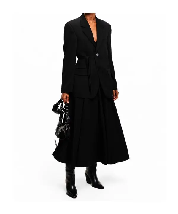 Balenciaga Pleated Maxi Skirt