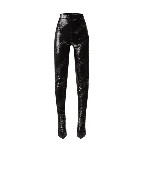 Balenciaga Over-the-knee Sequined Stiletto Boots