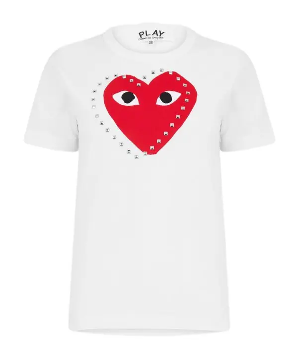 Play Comme Des Garcon Comme Des Garçons Play Regular Fit T-shirt With Heart Logo