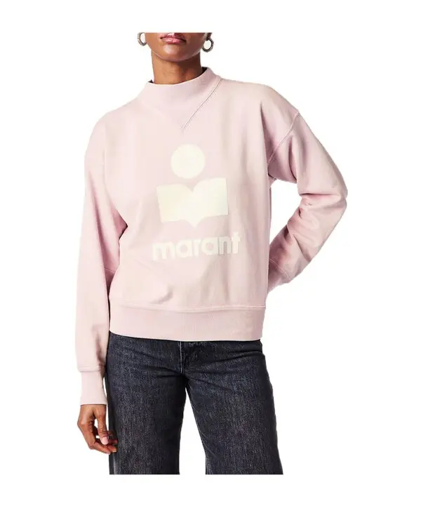 Isabel Marant Étoile Cotton-blend Logo Sweatshirt - Pink