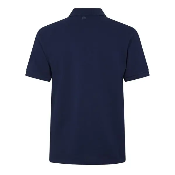 AMI Paris De Coeur Polo Shirt - Black