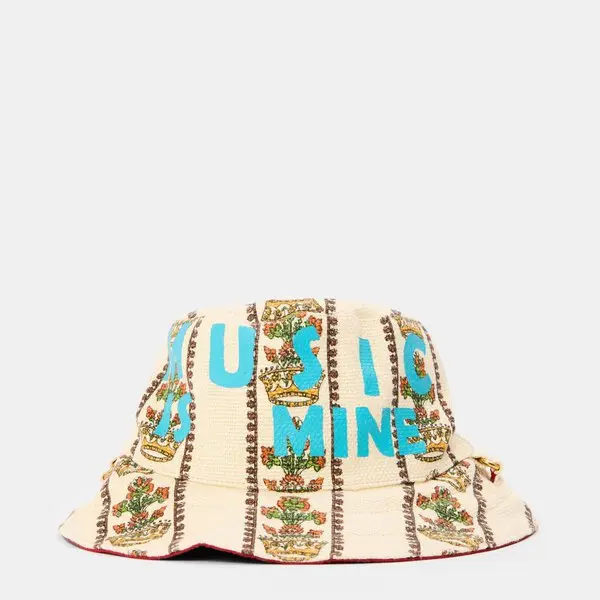 Gucci Bucket Hat With Vintage Print