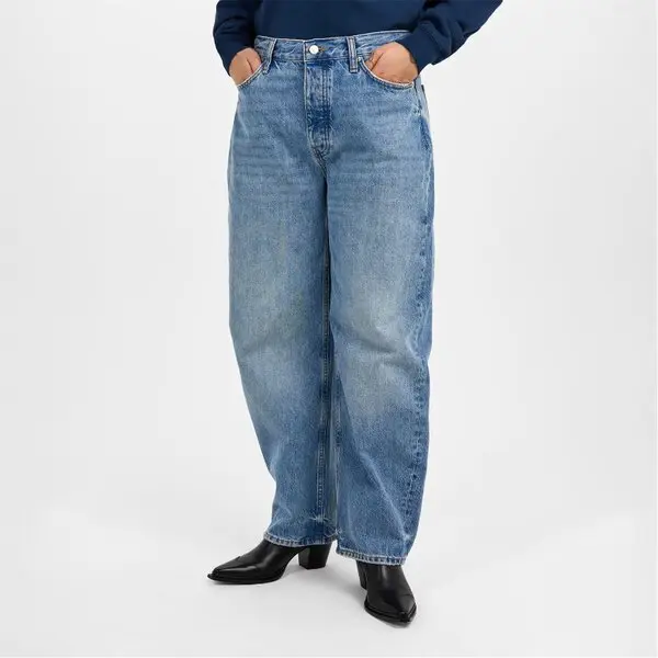 ANINE BING Fritz Jeans Relaxed Fit Denim - Baltic Blue