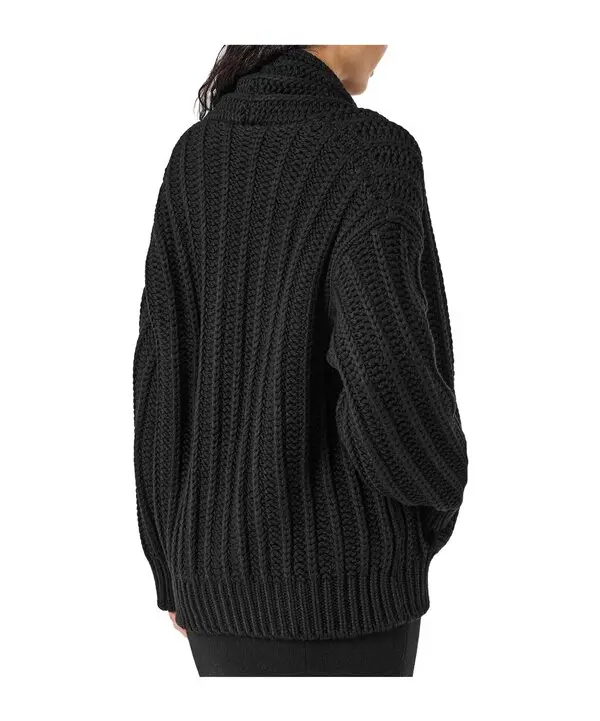 Dolce & Gabbana Chunky Knit Shawl Collar Cardigan