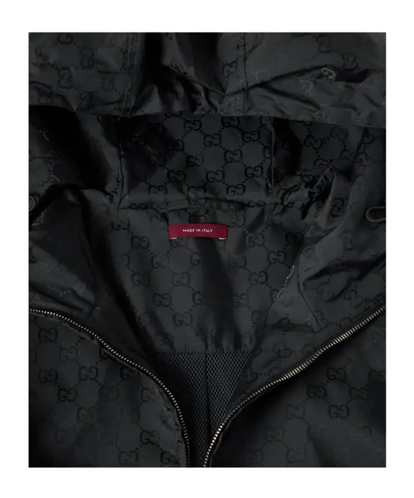 Gucci All-over Monogram Hooded Windbreaker