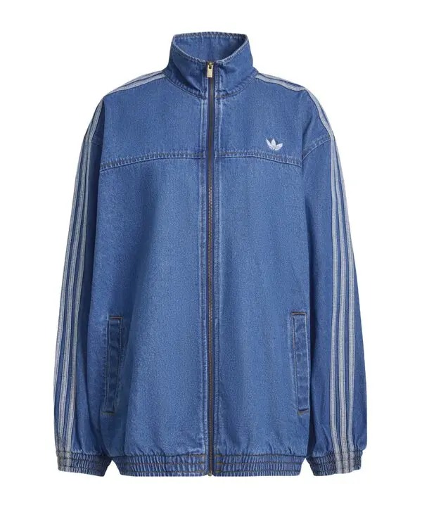 ADIDAS ORIGINALS Denim Stand-collar Track Jacket