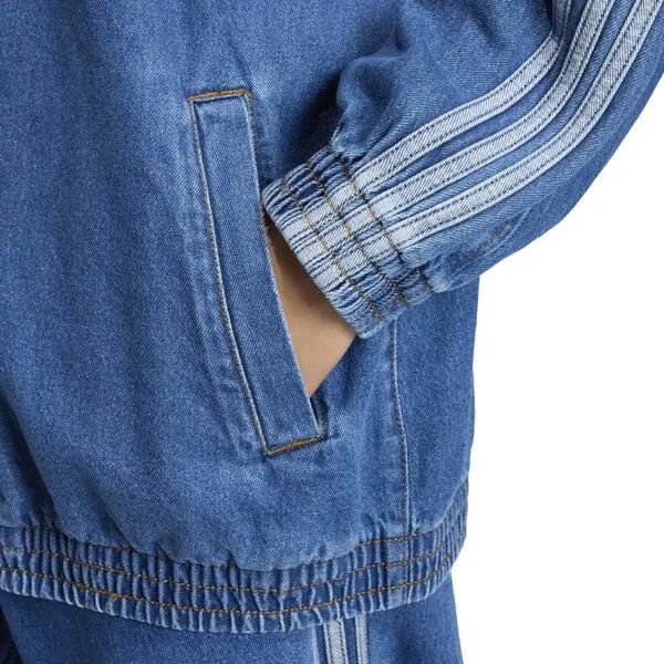 ADIDAS ORIGINALS Denim Stand-collar Track Jacket